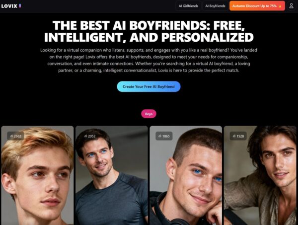 TOP 10 Gay AI Boyfriend Chatbots with Photo, Video, and Voice